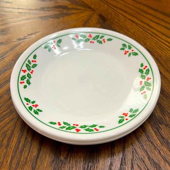 Corningware | Holiday | 4 Corelle By Corning Holly Days Christmas ...